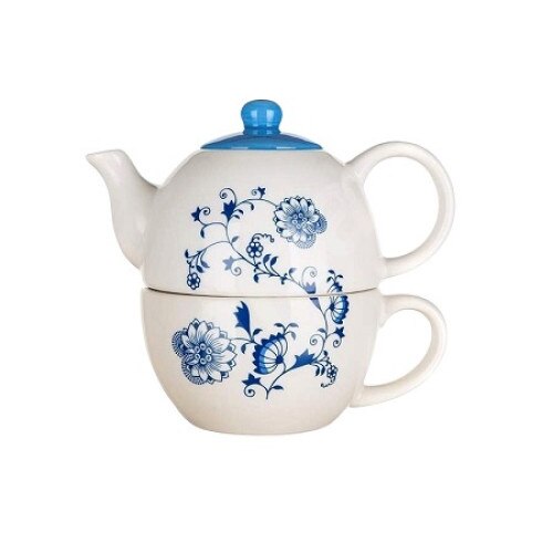 Set ceainic cu ceasca ceramica 360-330 ml Multicolor Banquet Onion ...