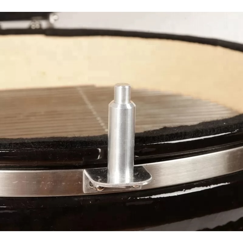 Gratar ceramica Kamado TOP, cu roti, 23 inch, Negru - eMAG.ro