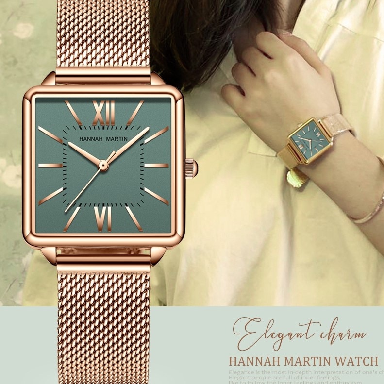 Дамски часовник Hannah Martin Analog Elegant Casual Quartz Fashion ...