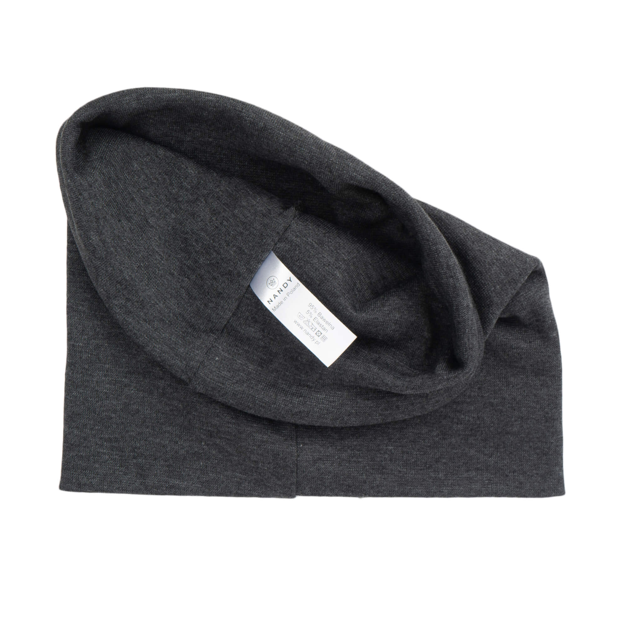 Fular circular, Unisex, Nandy, Negru, Gri, KMN-2W-SZAR - eMAG.ro