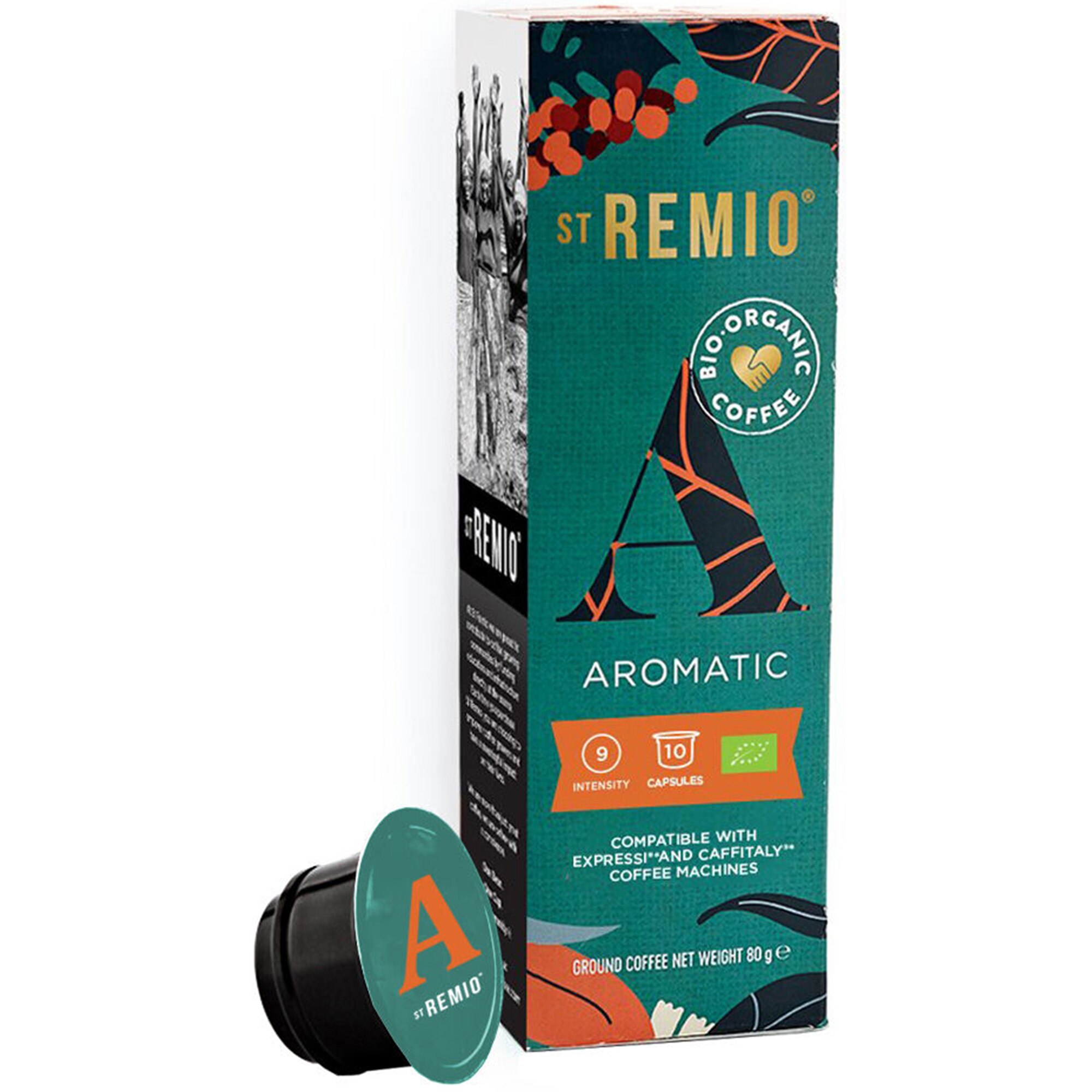Кафе капсули St Remio Aromatic BIO, Съвместими с Caffitaly/Cafissimo ...
