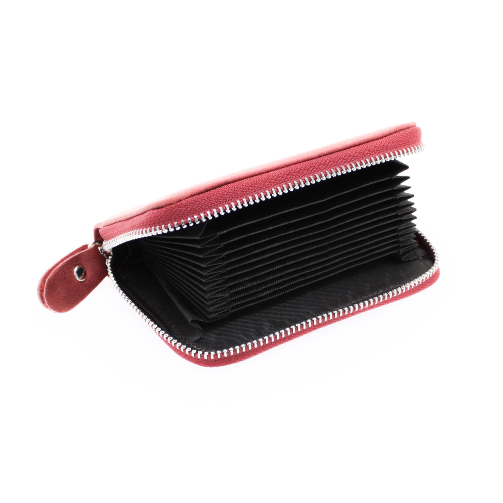 Portofel unisex, port card, piele naturala, Buticcochet, 11 x 7.5 cm ...