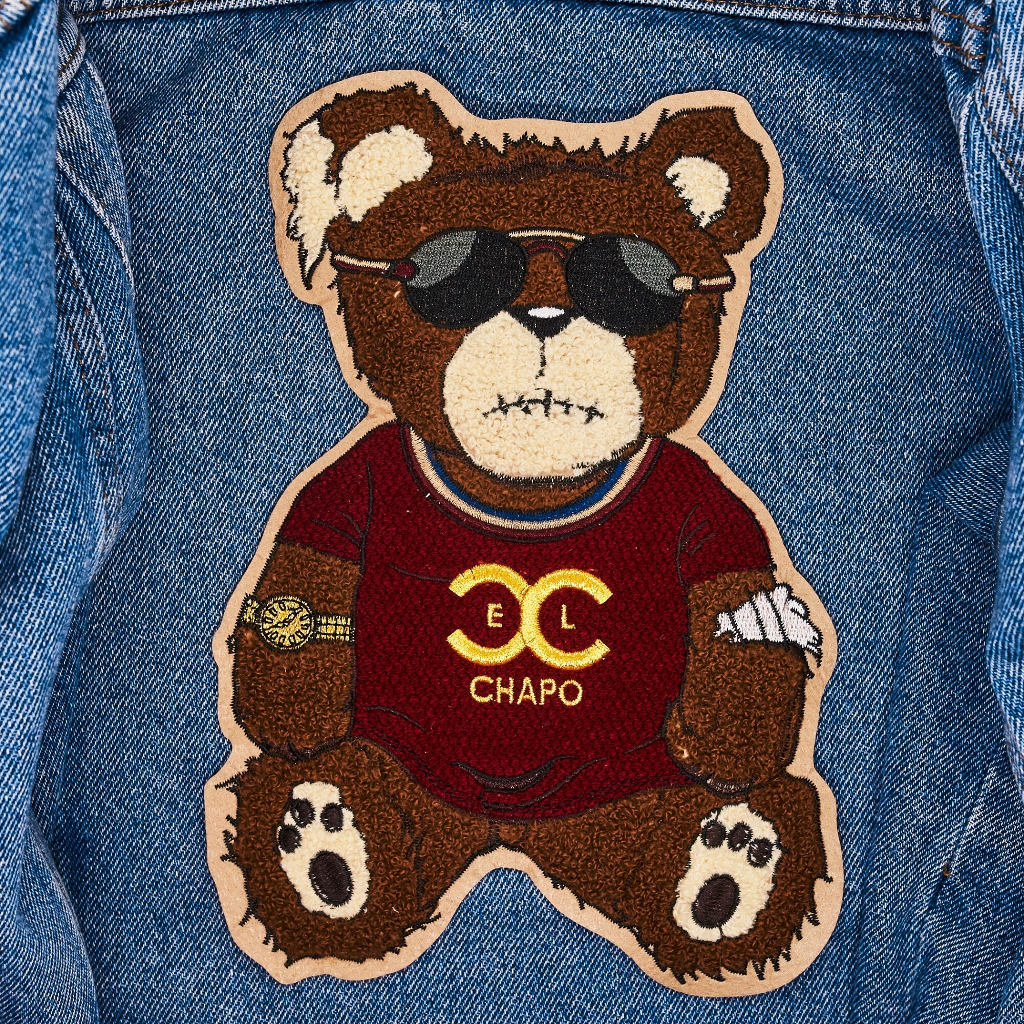 Текстилна лепенка, Little Angel, Nightly El Chapo, Brown, 17 x 24,5 см ...