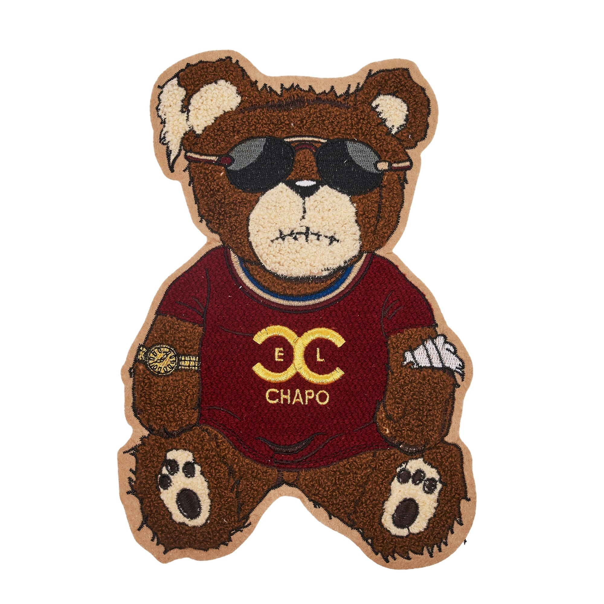 Текстилна лепенка, Little Angel, Nightly El Chapo, Brown, 17 x 24,5 см ...