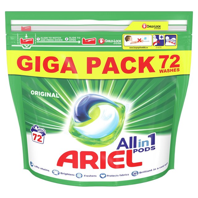Detergent capsule Ariel Original All in 1 Universal 72 bucati - eMAG.ro