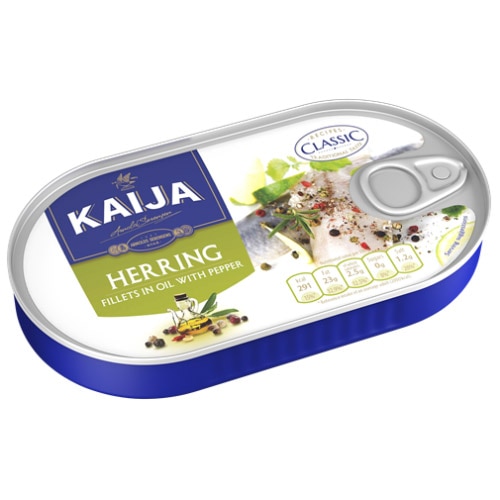 KAIJA hering filé borsos olajban, 170 g - eMAG.hu