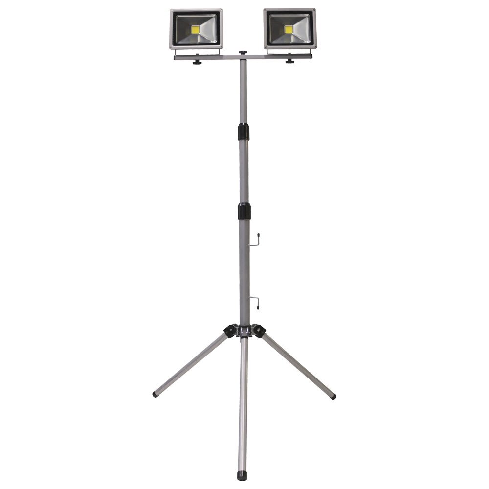 Proiector LED, 2X20W, 2X1500LM, 4000K, 30000H, IP65, Gri - eMAG.ro