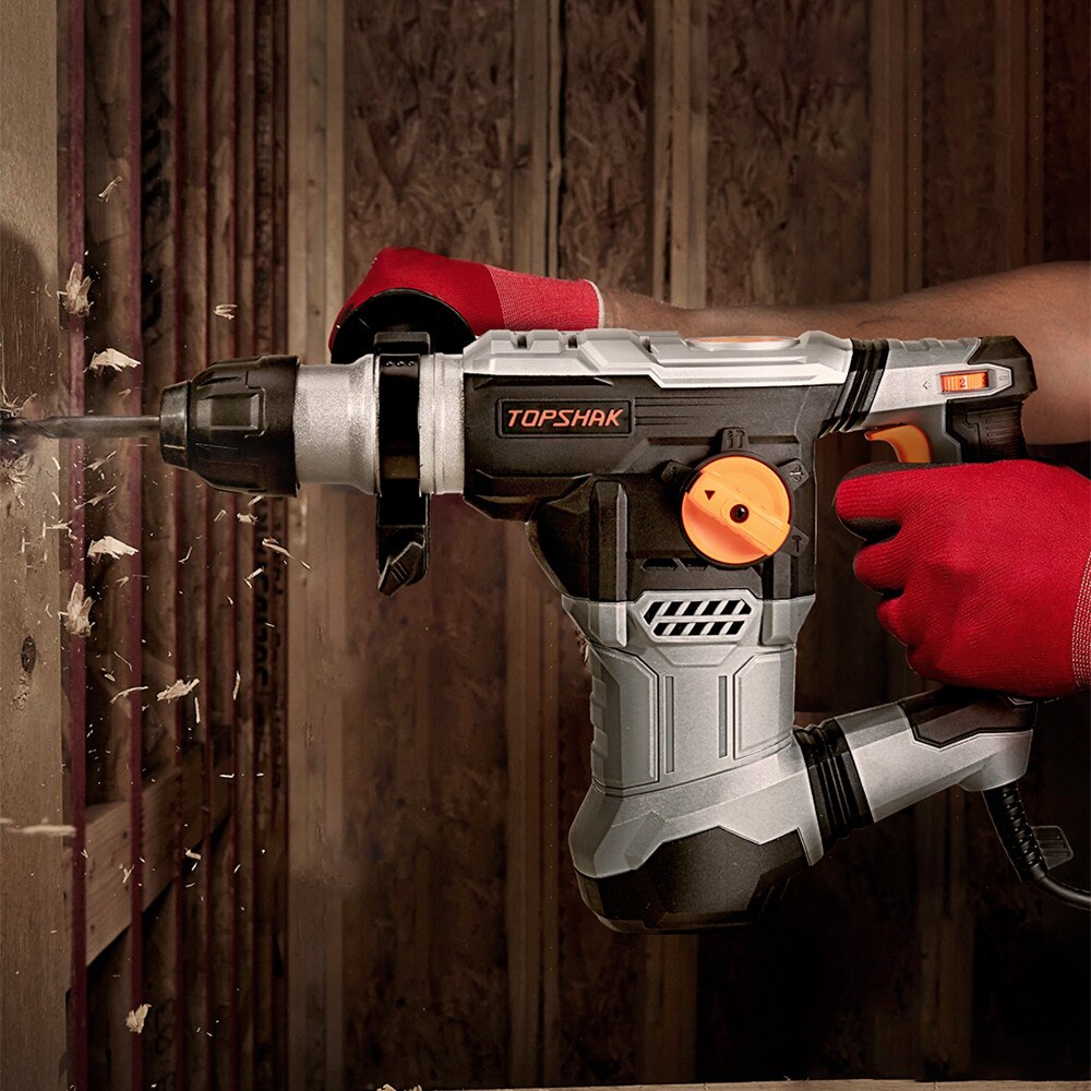 Kit ciocan rotopercutor Topshak TS-HD1, 1500W, 920 RPM, 6J, 4100BPM ...
