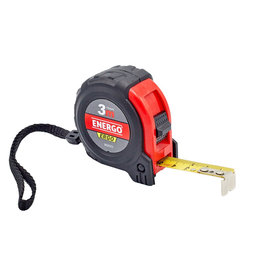 Ruleta 3 m cauciucata ERGO, banda galbena ENERGO - eMAG.ro