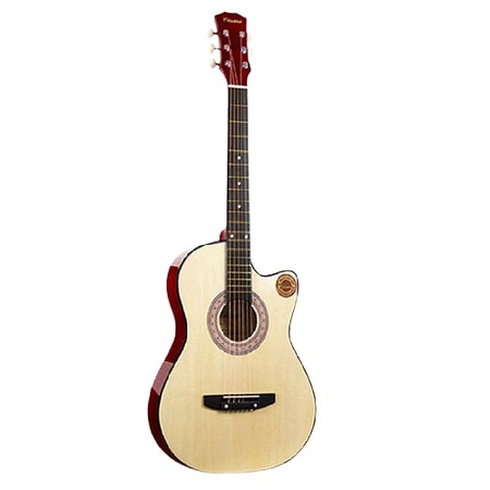 Chitara Clasica Crem 4/4, 95 x 35 cm, pentru Incepatori si Adulti, Recomandata peste 10 Ani, 6 ...