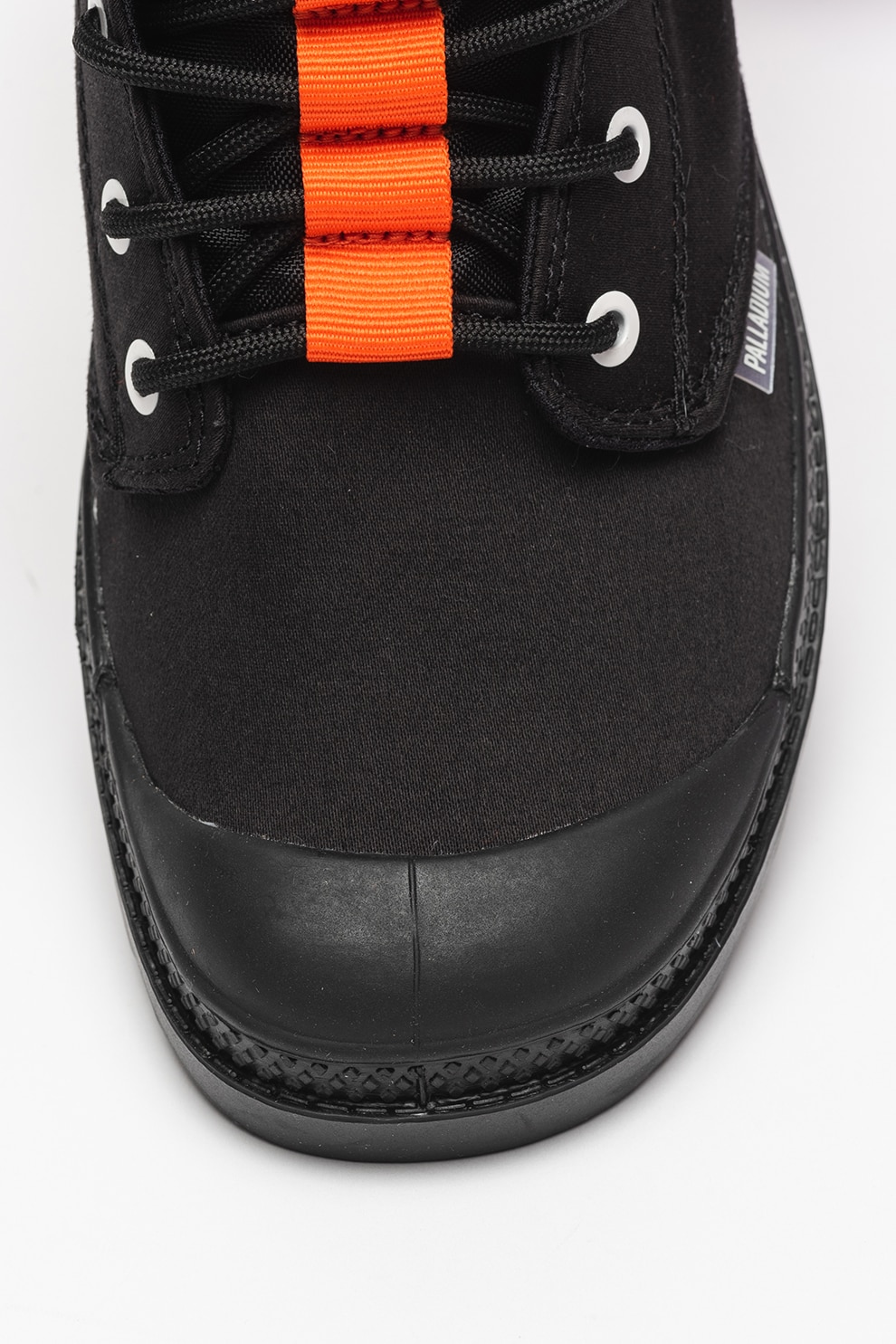 Palladium, Pantofi sport mid-high din material textil Pampa, Negru, 8 ...