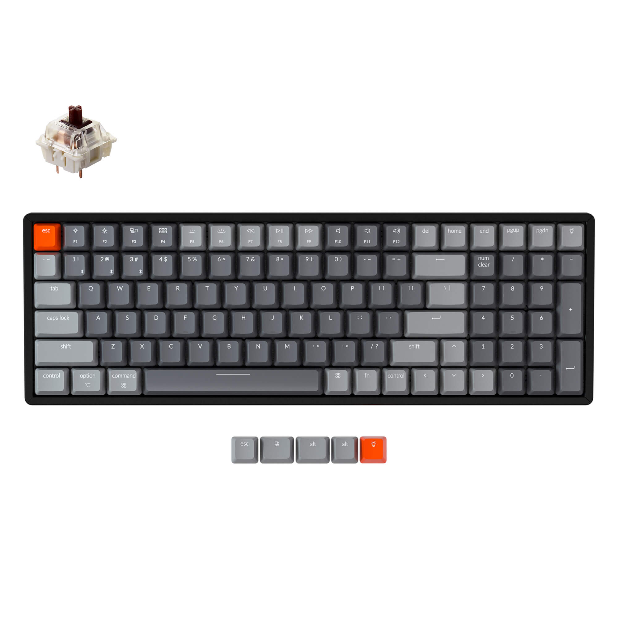 Tastatura Mecanica Gaming Keychron K4 RGB Alu Brown Gateron Hot-Swap ...