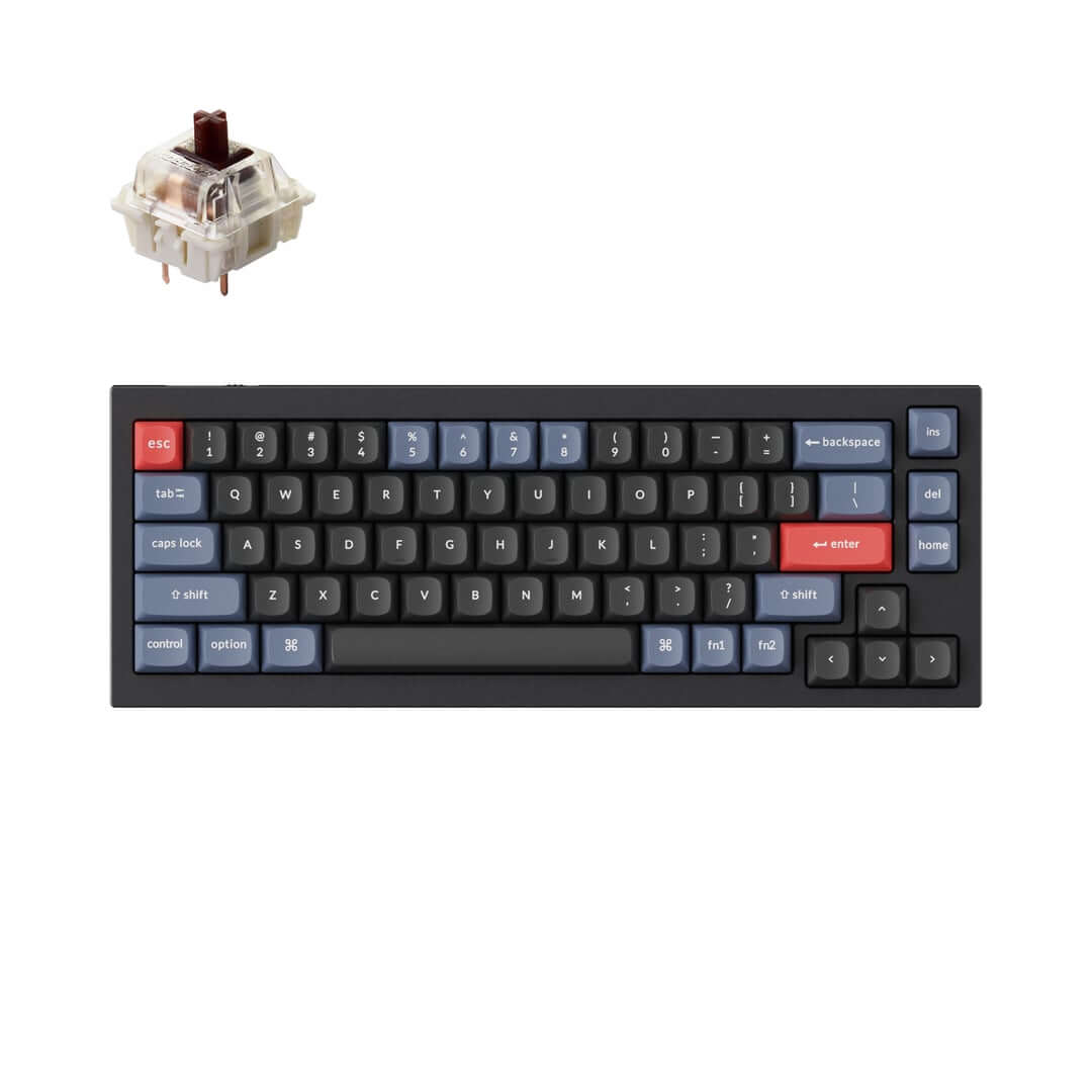 Механична игрална клавиатура Keychron Q2, RGB LED, Gateron G Pro Brown ...