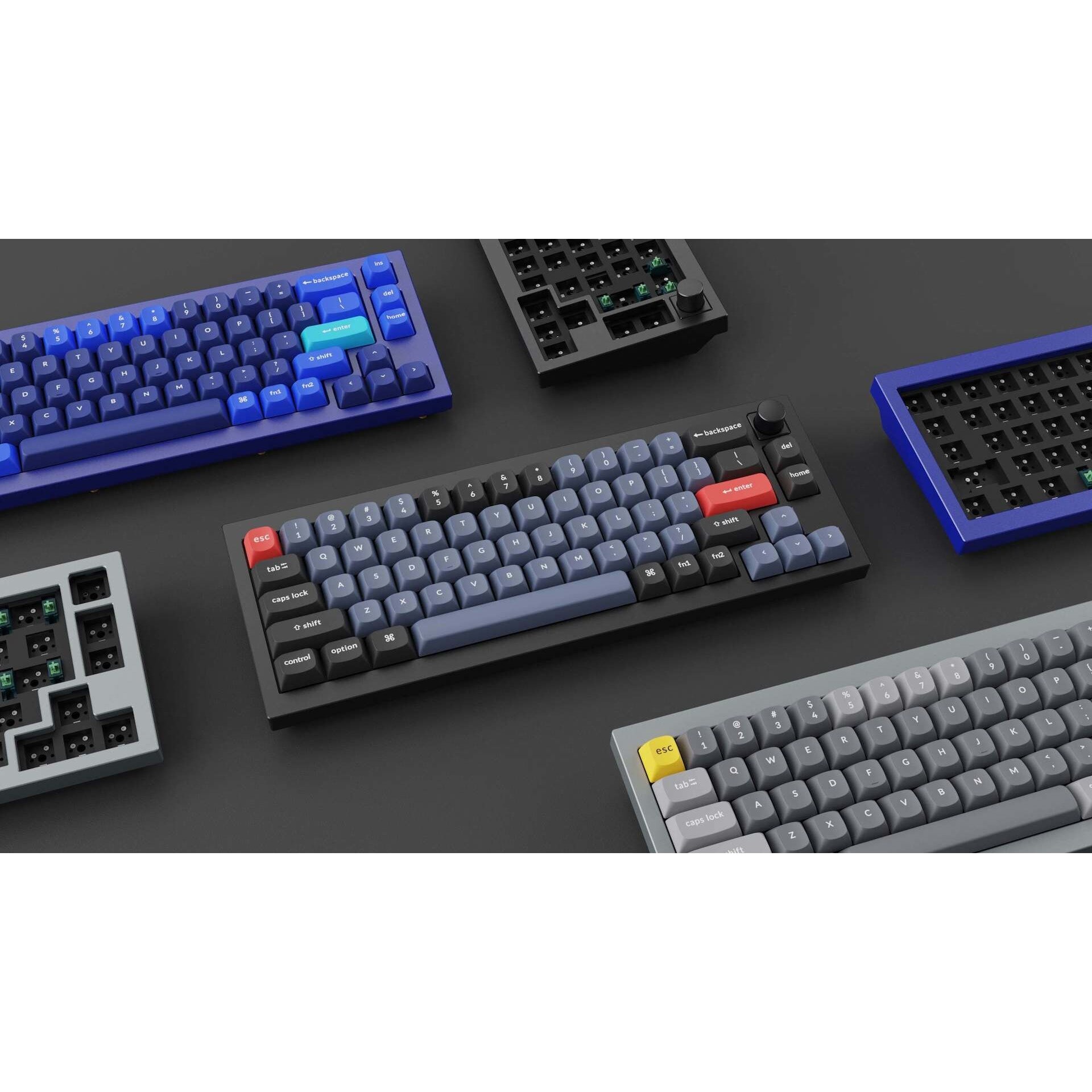 Механична игрална клавиатура Keychron Q2, RGB LED, Gateron G Pro Brown ...
