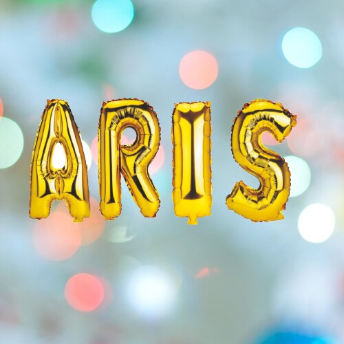 Комплект балон Aris Name, златен, 40 см - eMAG.bg