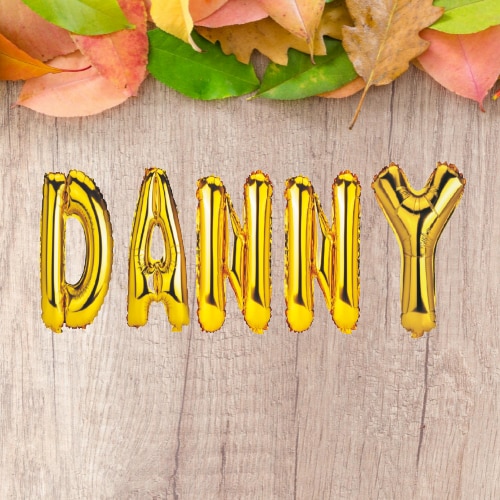 Комплект балони Danny Name, злато, 40 см - eMAG.bg