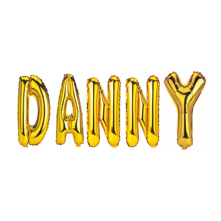 Комплект балони Danny Name, злато, 40 см - eMAG.bg