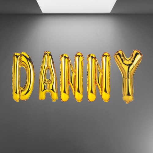 Комплект балони Danny Name, злато, 40 см - eMAG.bg