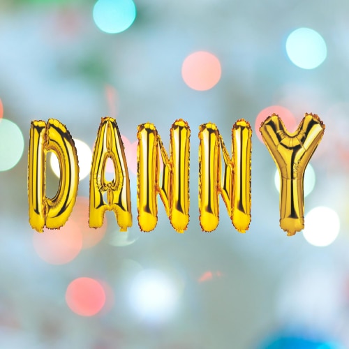 Комплект балони Danny Name, злато, 40 см - eMAG.bg