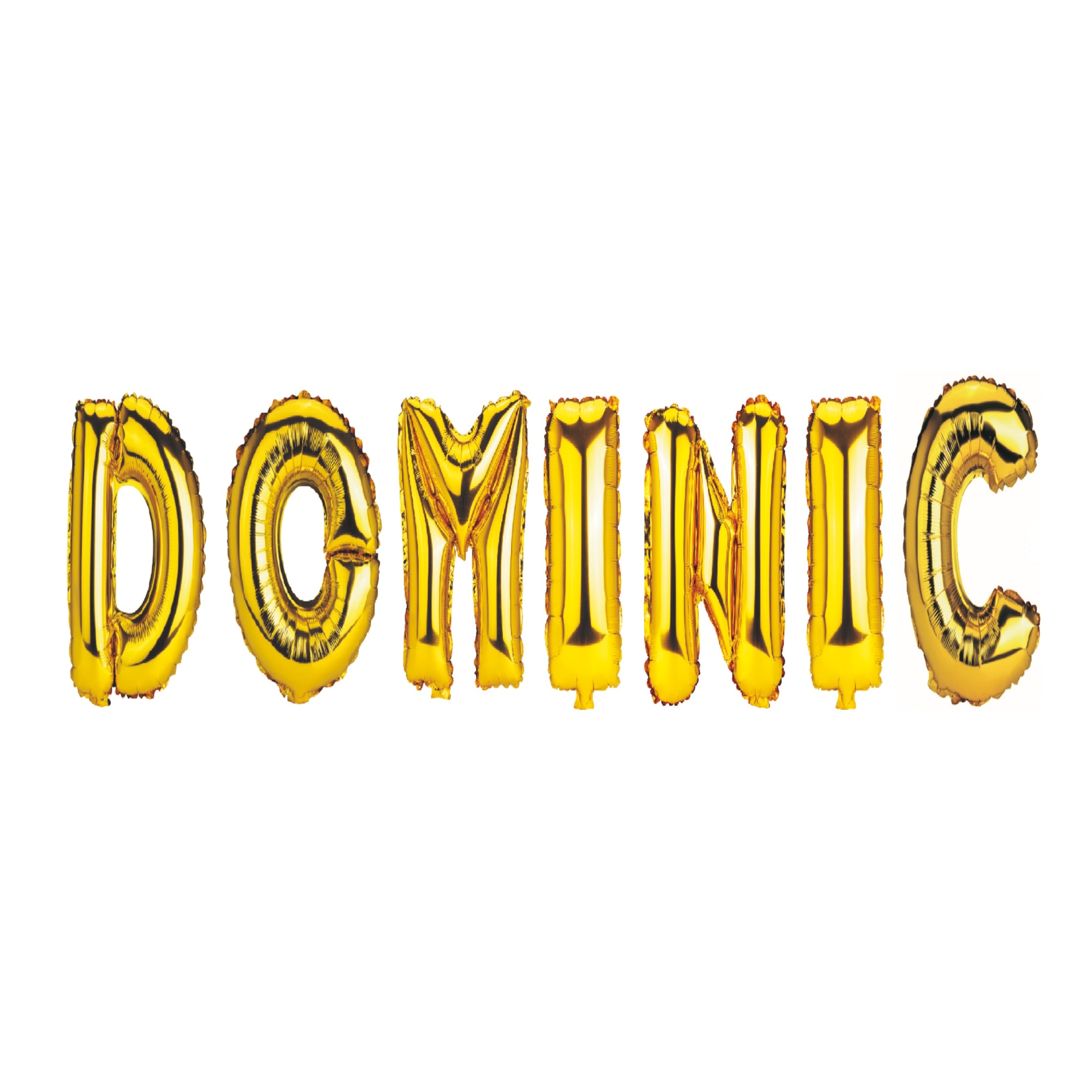Комплект балони Dominic Name, злато, 40 см - eMAG.bg