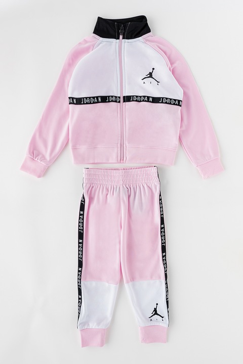 Nike, Jacheta de trening si pantaloni de trening Jumpman, Alb, Lila, 92-98 CM - eMAG.ro