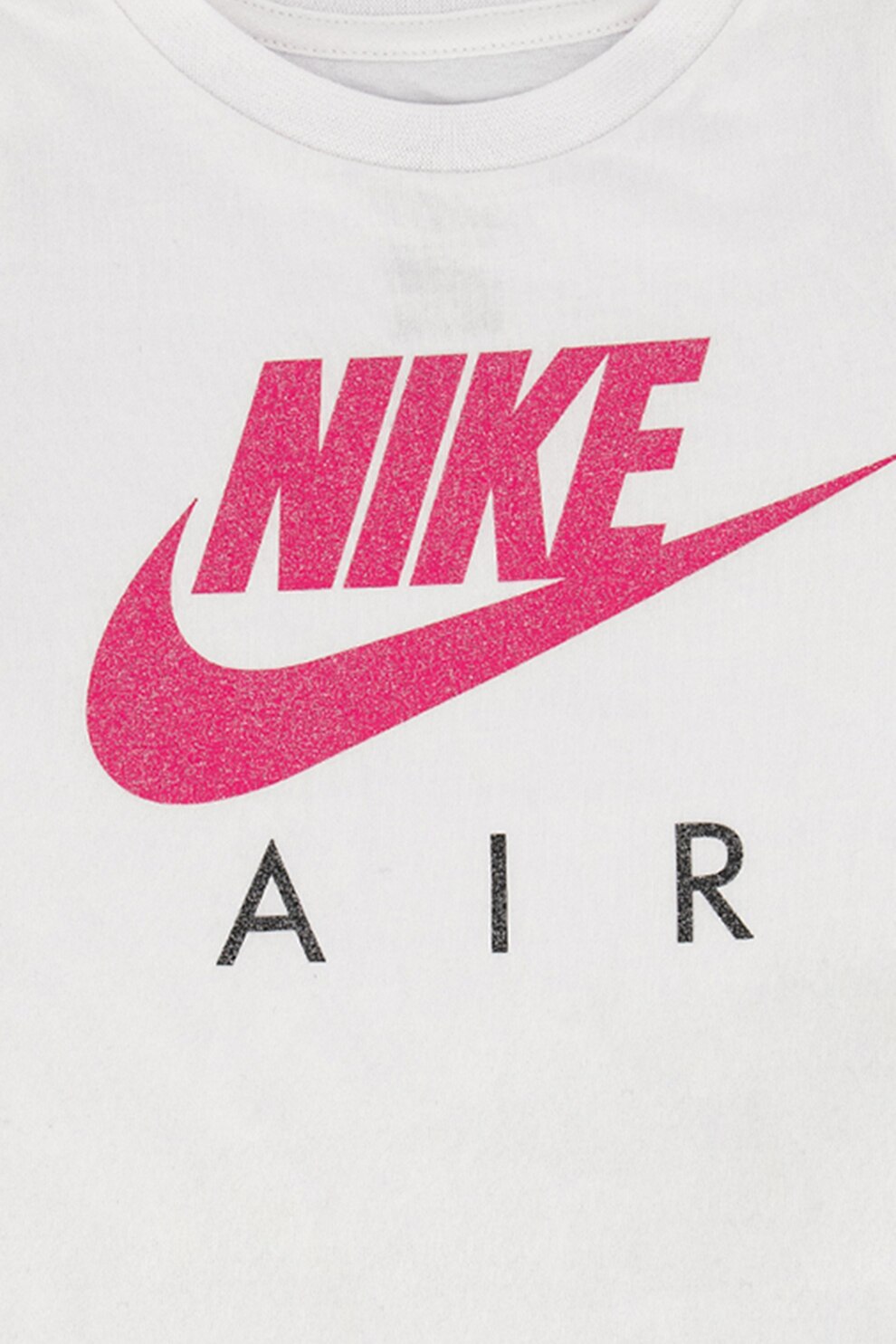 Nike, Tricou cu logo Futura, Alb, Roz, 90-96 CM - eMAG.ro