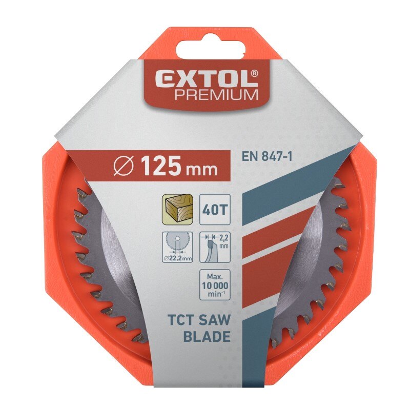 Panza de ferastrau circular Extol, SK, 125x2,2x22,2mm, 40T - eMAG.ro