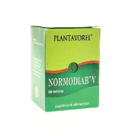 Normodiab V, 50 tablete, Plantavorel - eMAG.ro