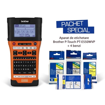Brother P-Touch PT-E550WSP címkézőgép, speciális csomag - eMAG.hu