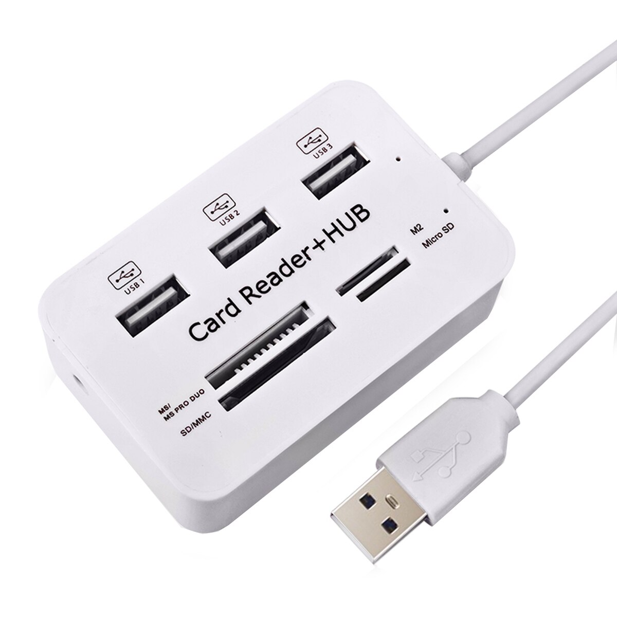Hub USB cu Cititor de Carduri 7 in 1 - eMAG.ro