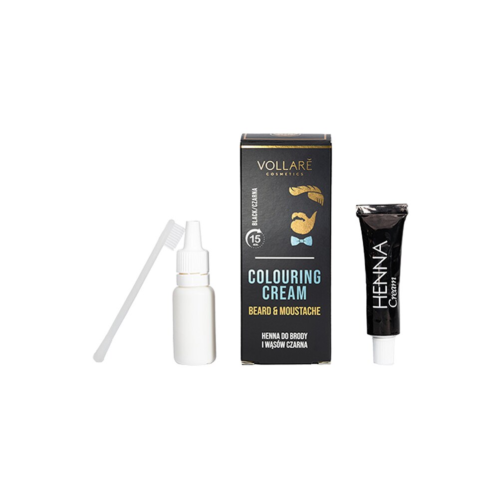 Crema coloranta neagra pentru barba si mustata Vollaré Cosmetics, 30 ml ...