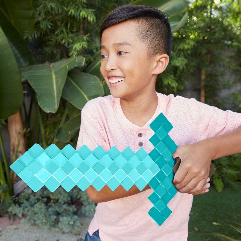 Sabie Minecraft Diamond, 43cm, Multicolor - eMAG.ro