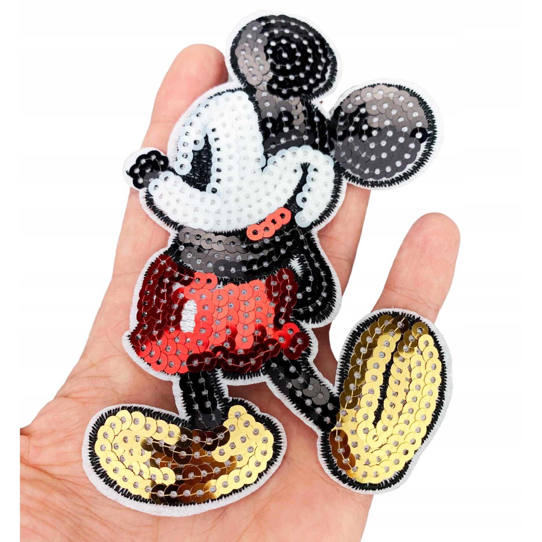 Petic Textil, Little Angel, Mickey Mouse, paiete, Multicolor, 7.3 cm x ...