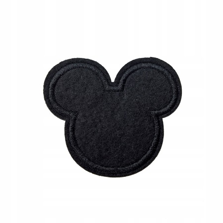 Petic Textil, Little Angel, Capul Mickey Mouse, Negru, 5.4 cm x 4.6 cm ...