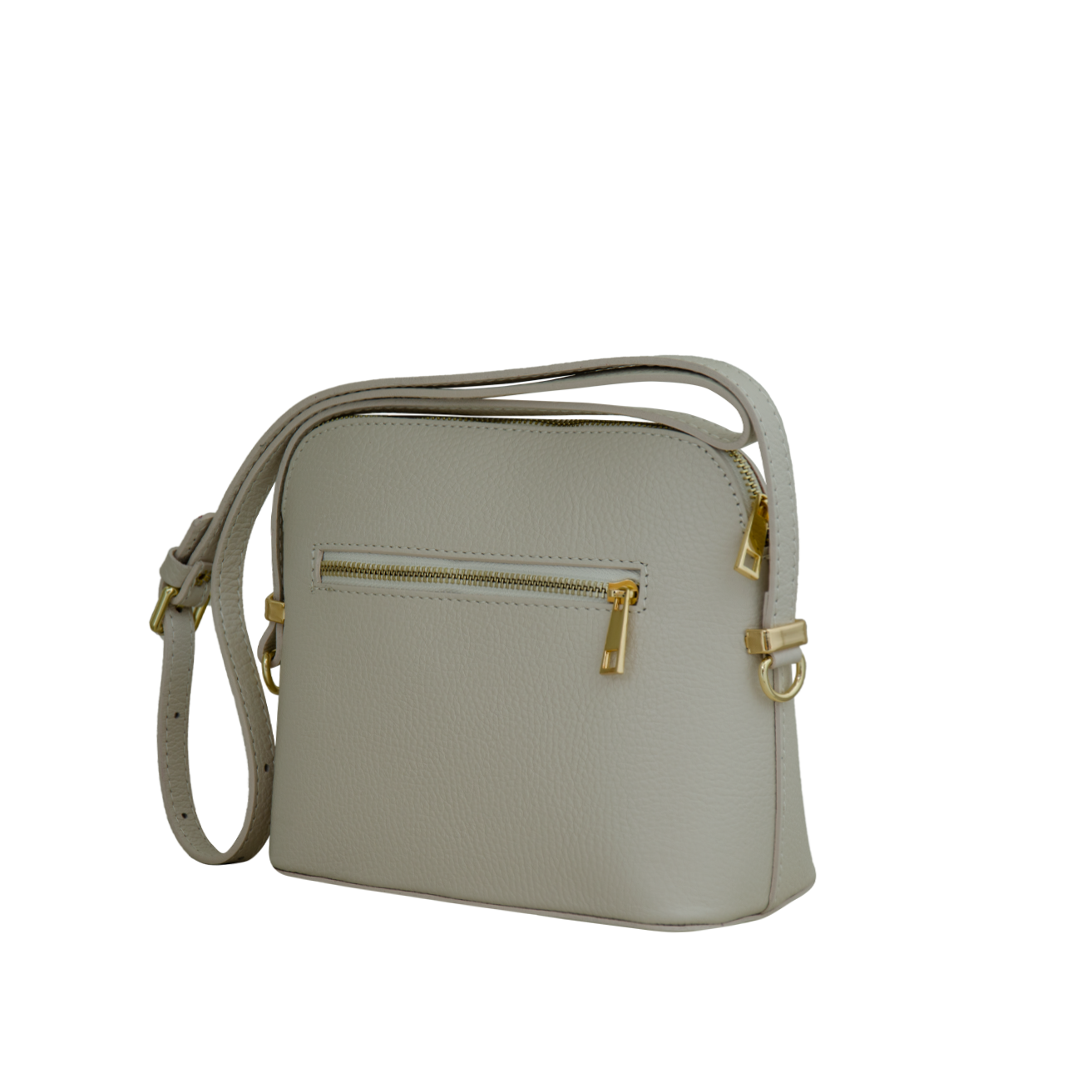 Geanta crossbody de dama din piele naturala, Rona bej - eMAG.ro