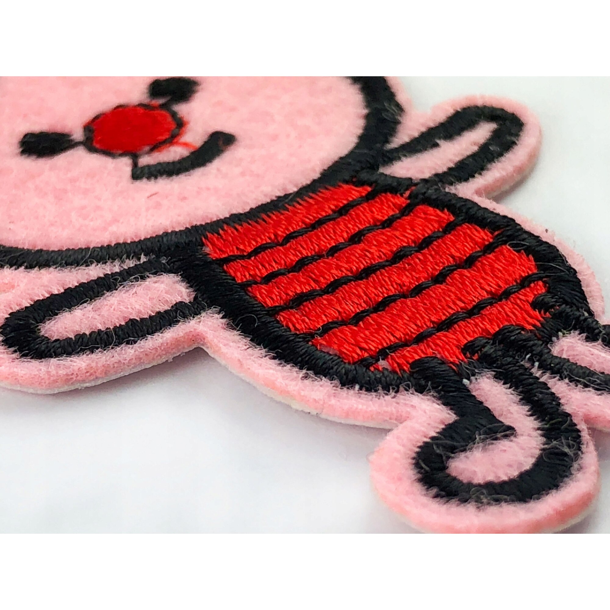 Petic Textil, Little Angel, de porc, Roz, 4.3 cm x 9 cm - eMAG.ro