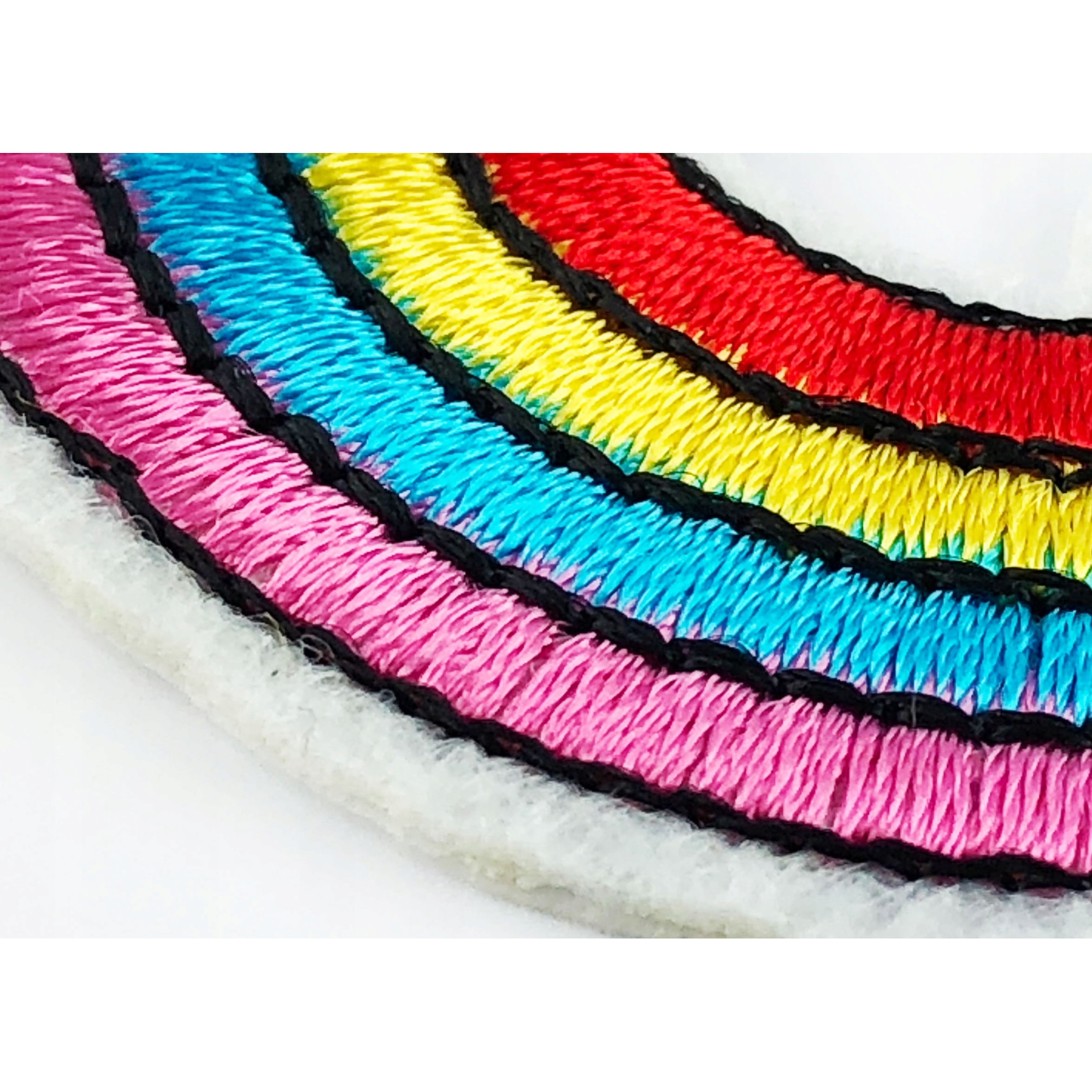 Petic Textil, Little Angel, Curcubeu, Multicolor, 7 cm x 4 cm - eMAG.ro