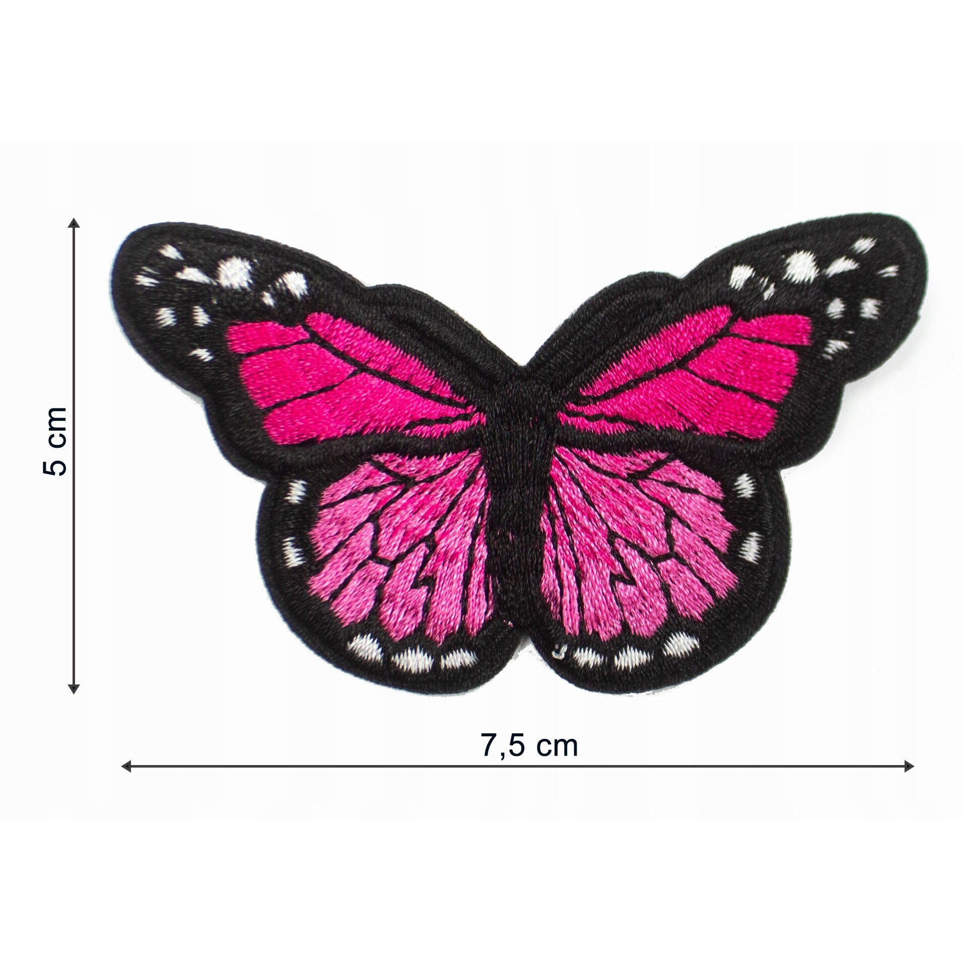 Petic Textil, Little Angel, fluture, Roz, 7.5 cm x 5 cm - eMAG.ro