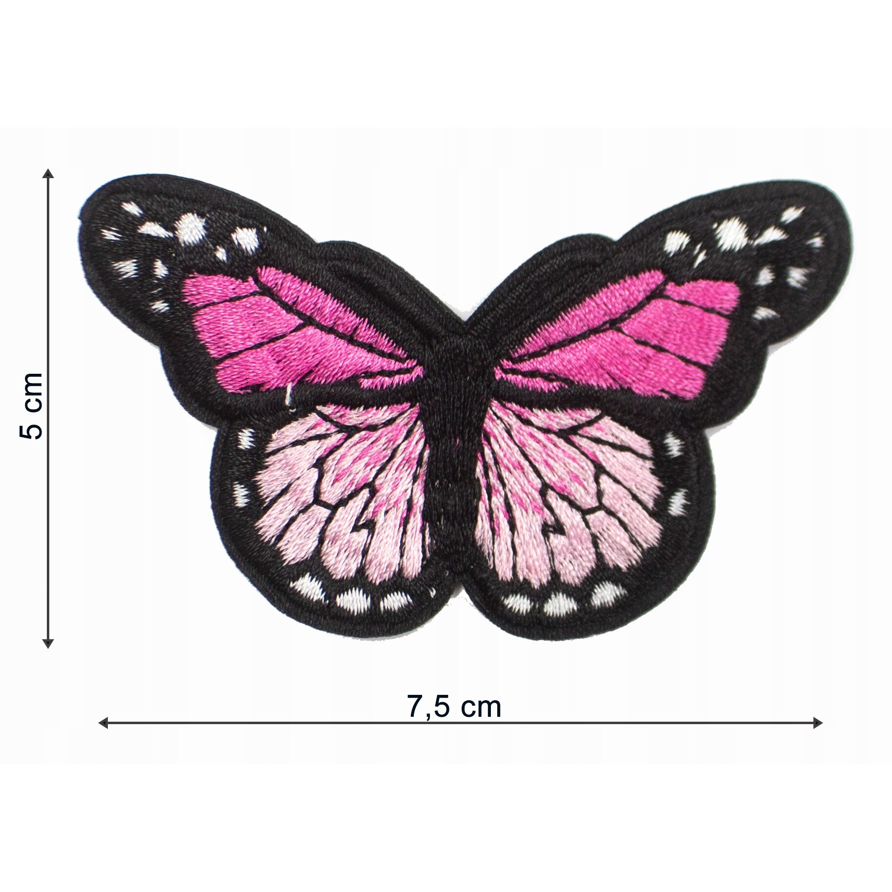 Petic Textil, Little Angel, fluture, Roz, 7.5 cm x 5 cm - eMAG.ro