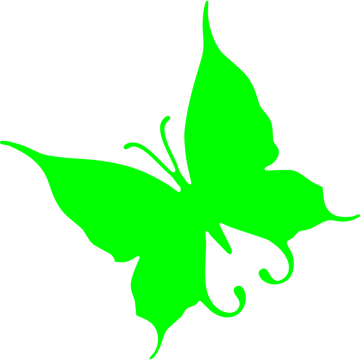 Sticker auto ''Fluture v8'', 15x15 cm, Verde - eMAG.ro