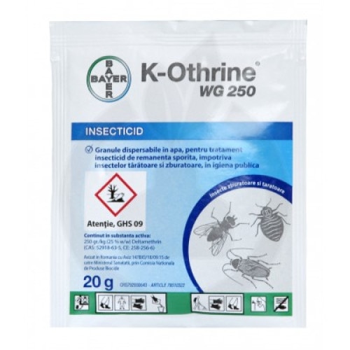 Insecticid profesional Kothrine WG 20 gr si 6x Banda muste si sac ...