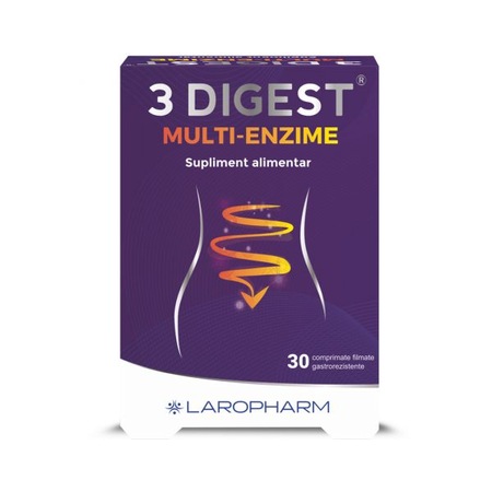Laropharm 3-Digest Multi-Enzyme étrend-kiegészítő, ideális a ...