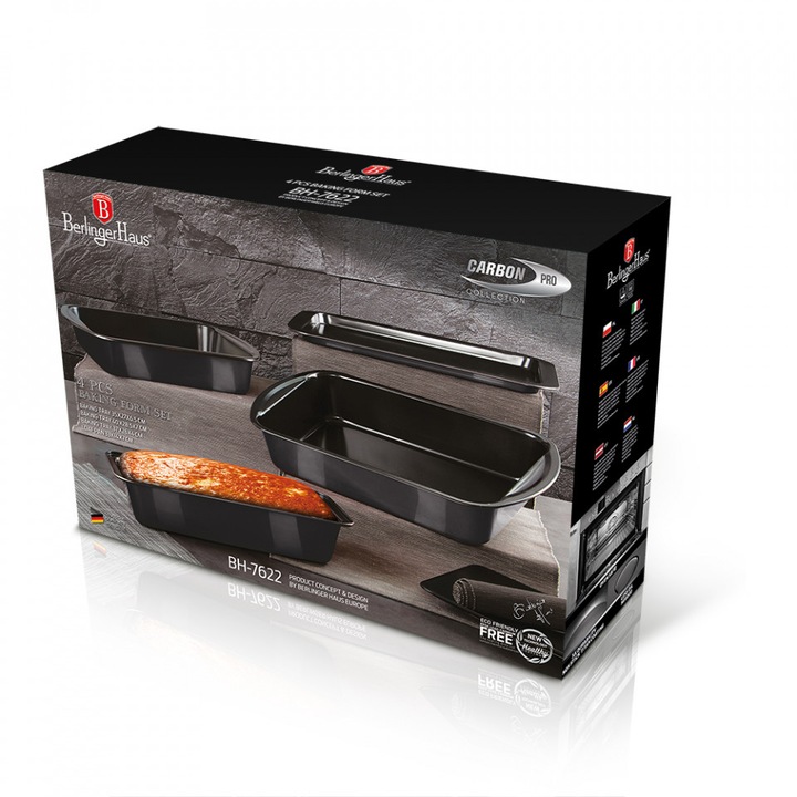 Комплект тави за фурна Metallic Line Carbon Pro Edition Berlinger Haus ...