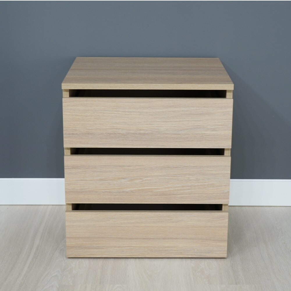 Modul dressing, Stejar Urban, H59 x L50 x A50 cm, cu 3 sertare, PAL 18 ...