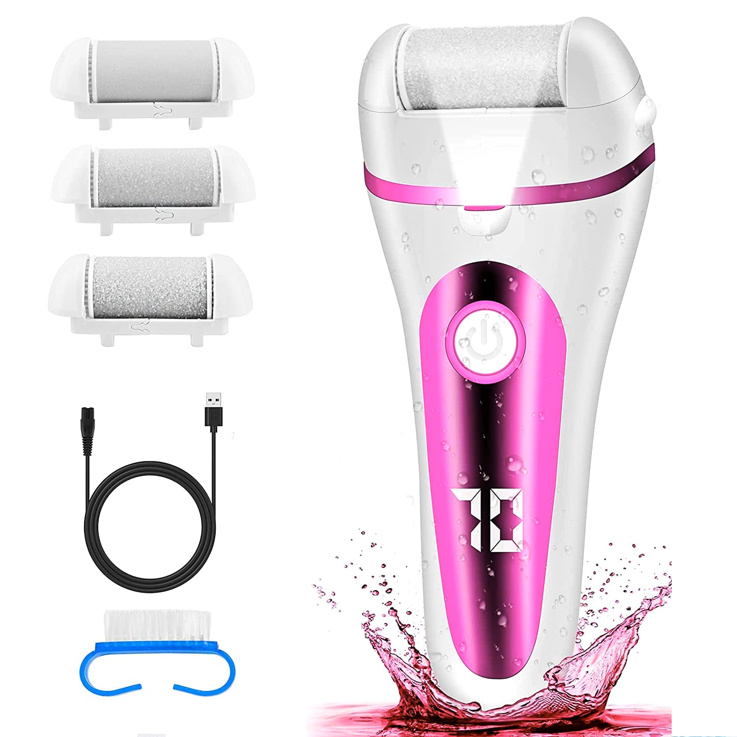 Aparat indepartare bataturi si piele uscata Calus ALC™ V601, display ...