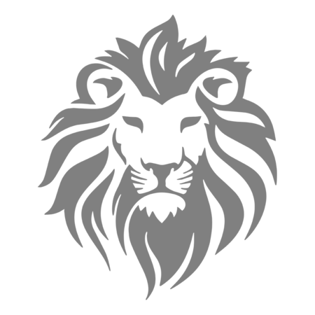 Sticker auto ''Leu v3'', 17x17 cm, Gri - eMAG.ro