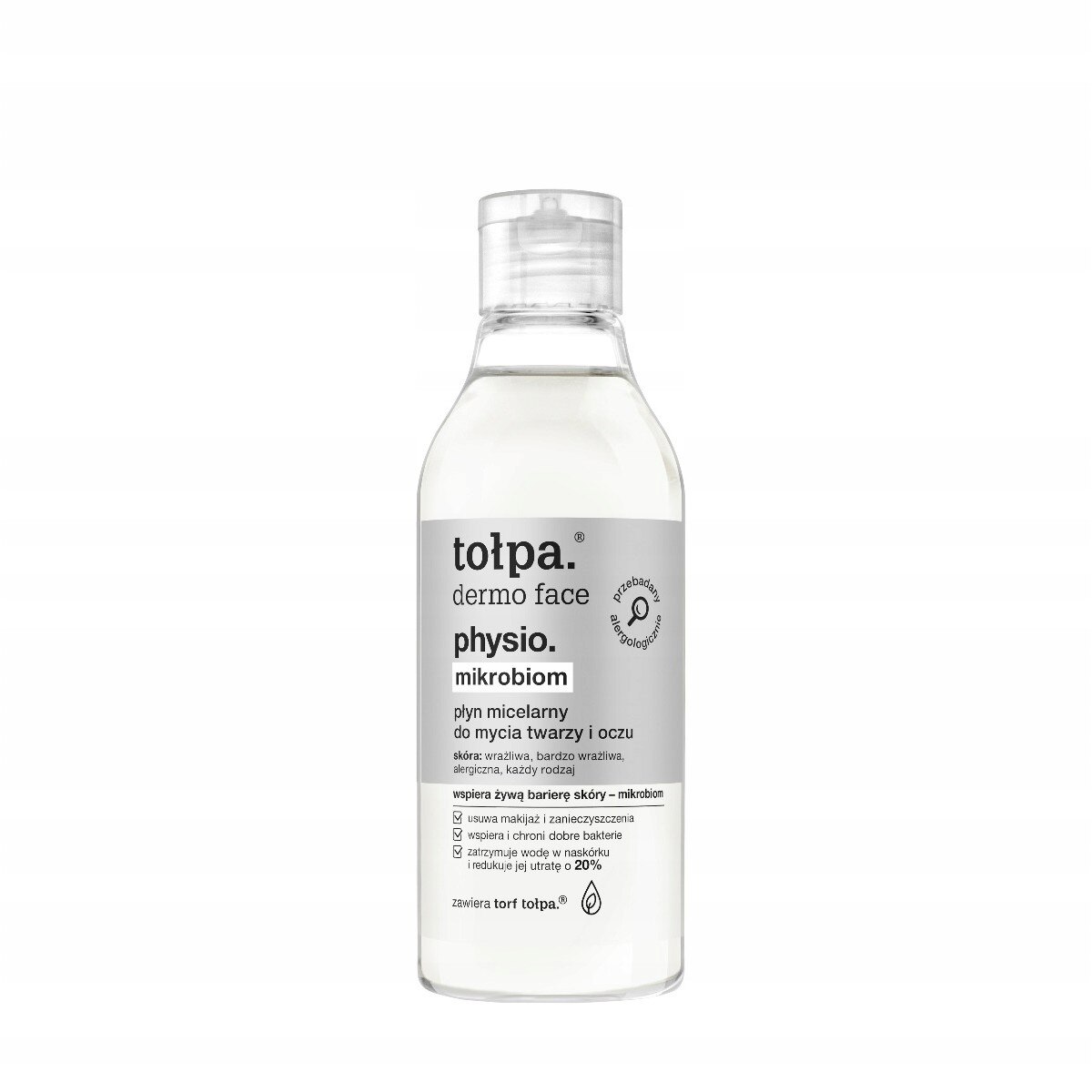 Micellás víz arcra/szemre, Tolpa physio microbiome, 200 ml - eMAG.hu