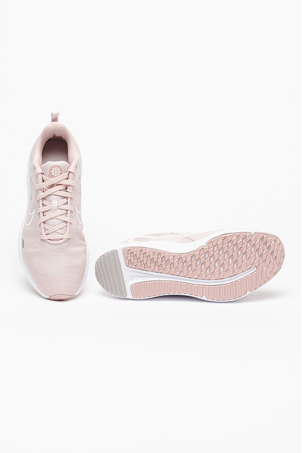 Nike, Pantofi cu logo pentru alergare Downshifter 12, Roz prafuit, 7 ...