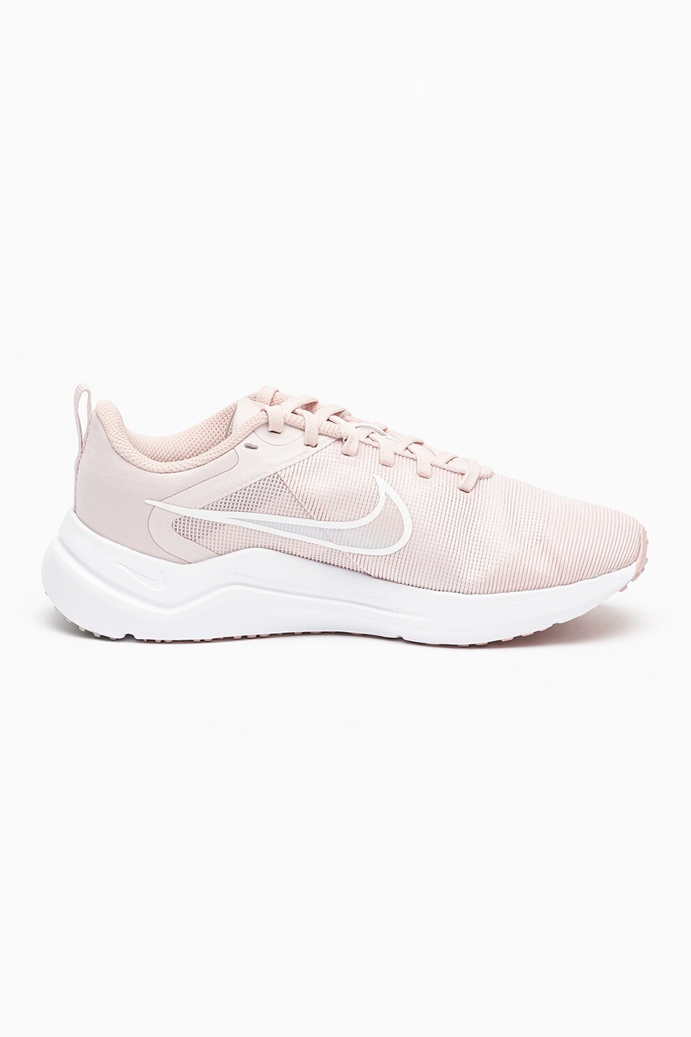 Nike, Pantofi cu logo pentru alergare Downshifter 12, Roz prafuit, 6.5 ...