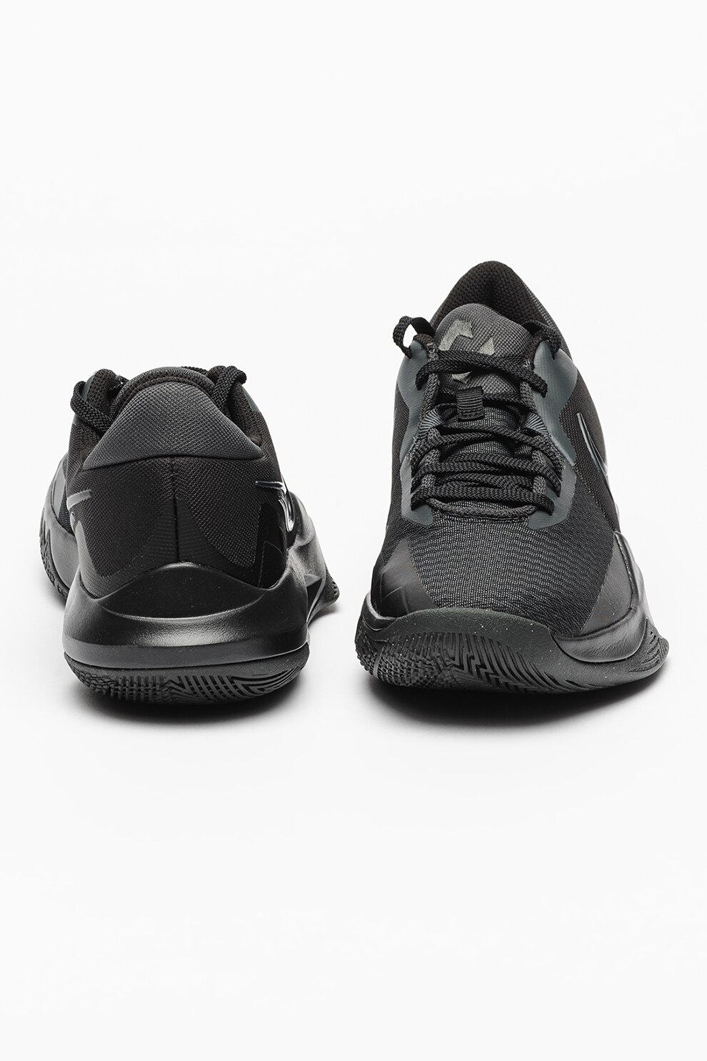 Nike, Pantofi low-cut, pentru baschet Precision VI, Negru, Gri antracit ...